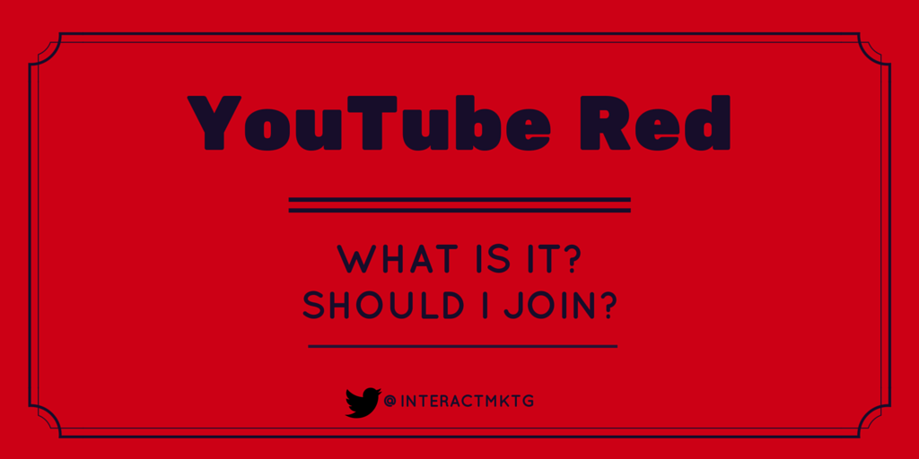 YouTube announced their premium service YouTube Red today – for $10 a ...